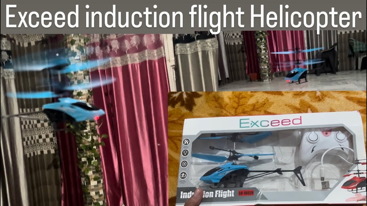 Exceed induction flight helicopter unboxing and testing #youtube - YouTube