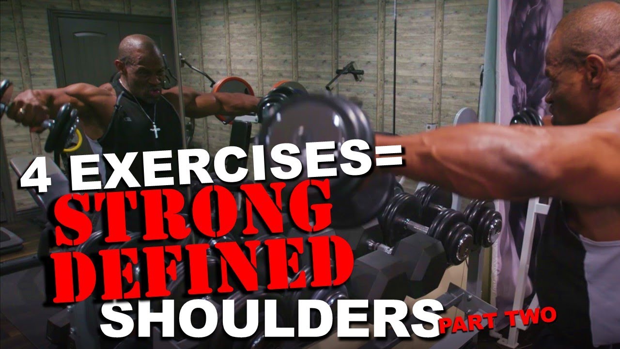 4 Exercises = Strong, Defined SHOULDERS Part Two - YouTube