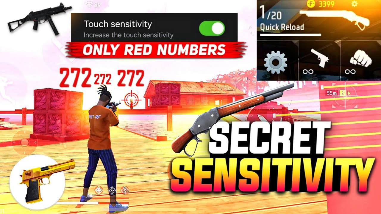 BEST SENSITIVITY ⚙️🔒 FOR UMP SHOTGUN & DESERT EAGLE HEADSHOT || BEST SENSITIVITY 2025 || FREE ...