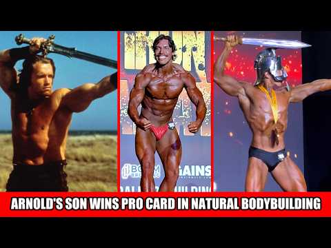 Arnold Schwarzenegger's Son Joseph Baena Just Turned Pro in Natural Bodybuilding at Iron Gladiator
