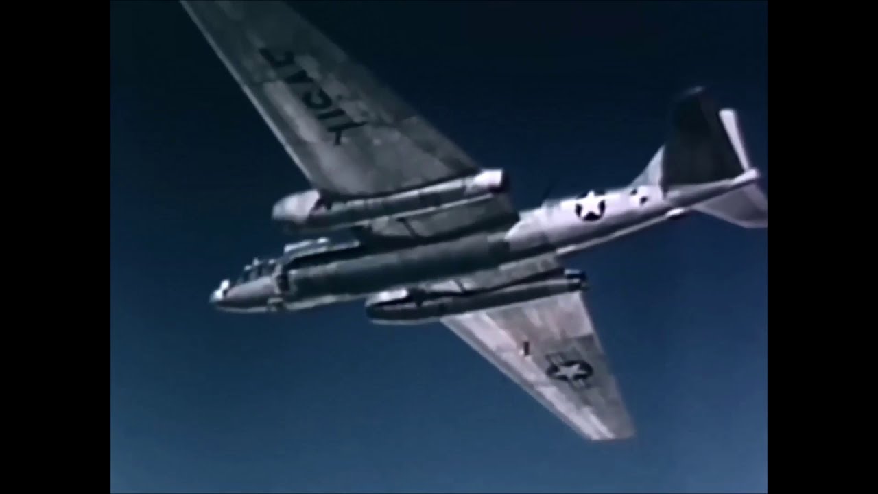 USAF RB-57D Canberra first flight (1955) - YouTube