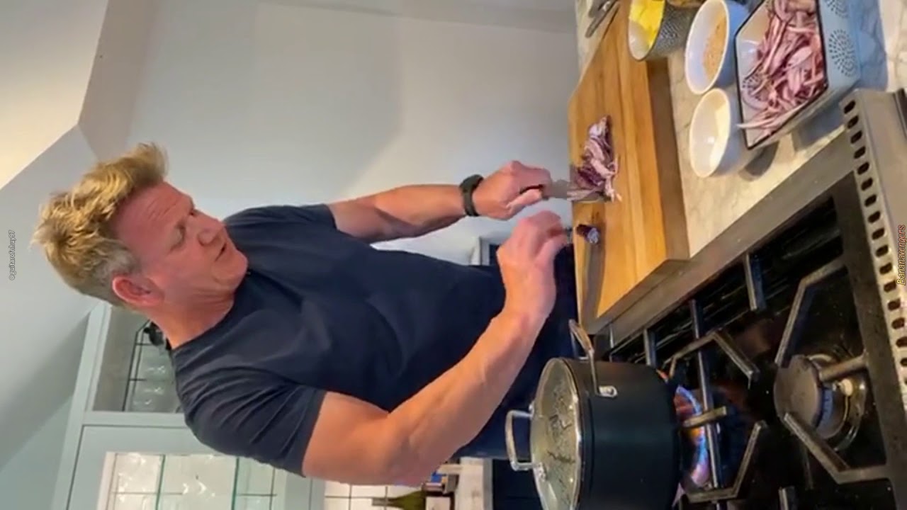 [200523] Full Gordon Ramsay's instagram live - Cook along with me ...