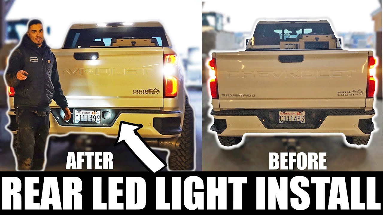 2020 + Silverado / Sierra LED reverse light and license plate light ...