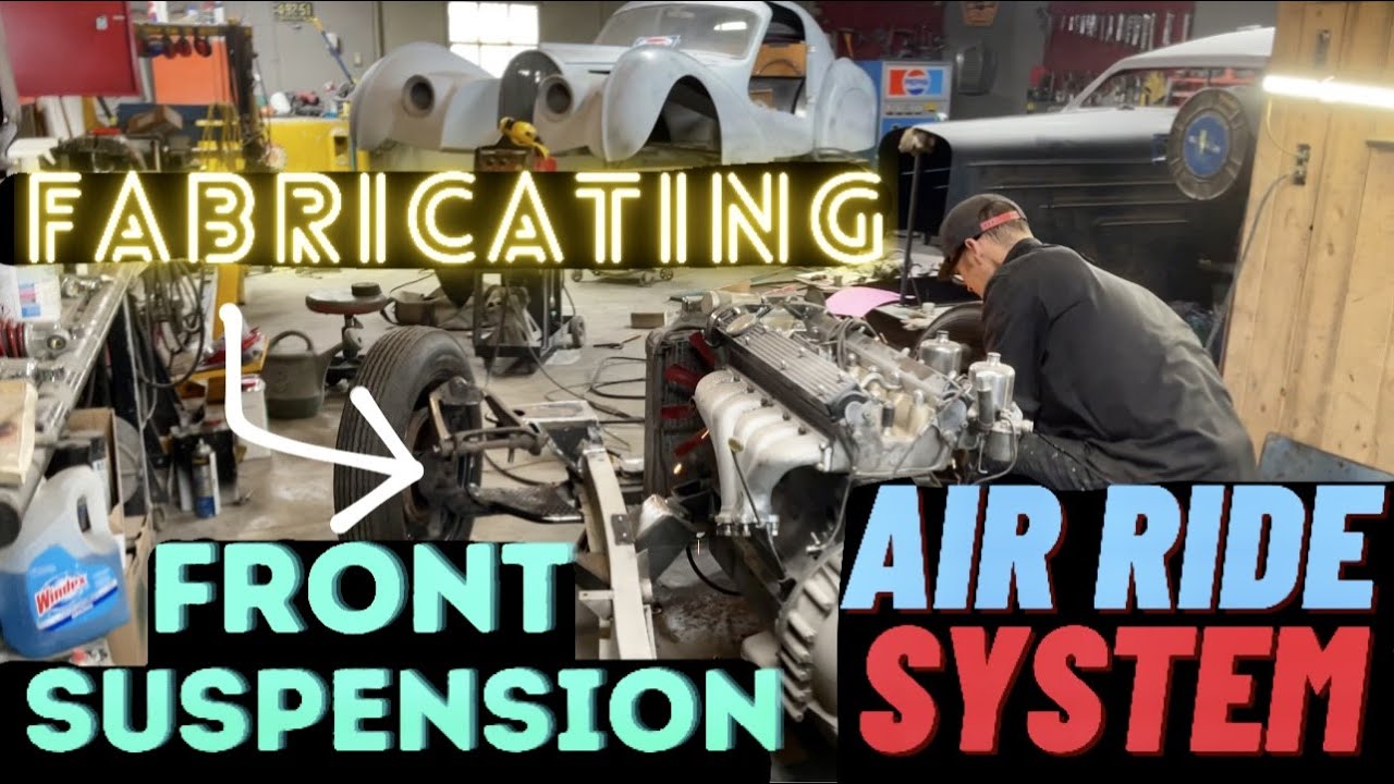 FABRICATING FRONT SUSPENSION AIR RIDE SYSTEM - YouTube