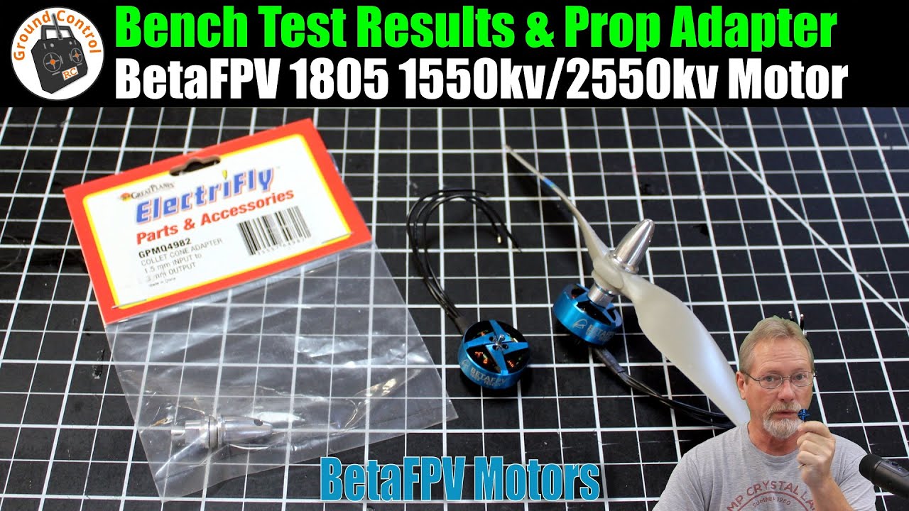 Bench Test Results! BetaFPV 1805 1550kv/2550kv Brushless T-Mount Motor ...