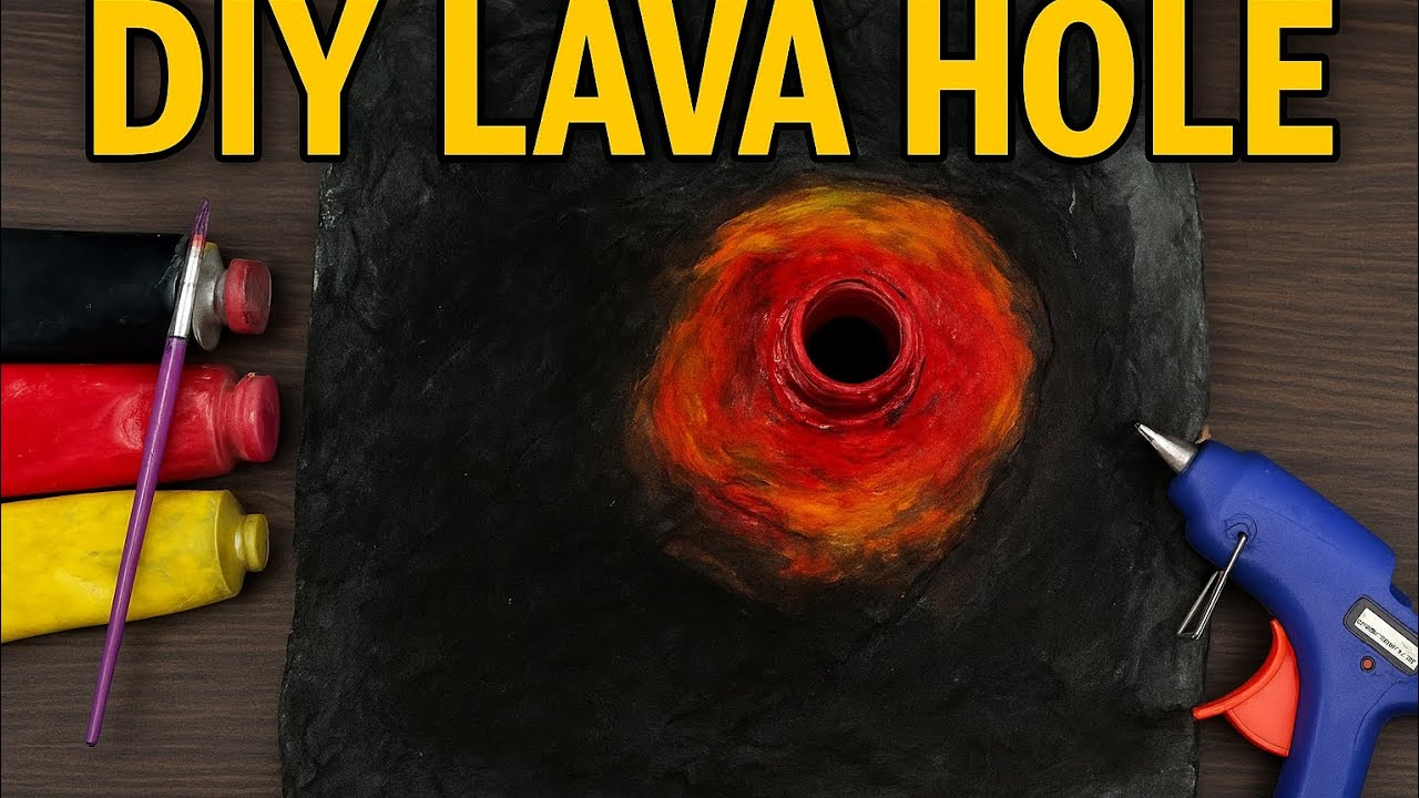 Create a Volcanic Lava Hole with Simple Materials - YouTube