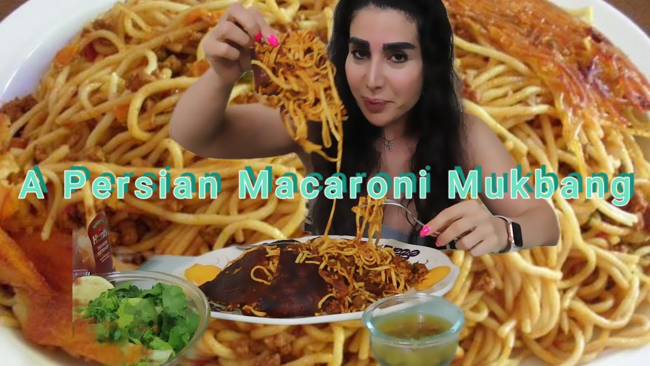 Savoring the Flavors: A Persian Macaroni Mukbang with crispy Tahdig ...