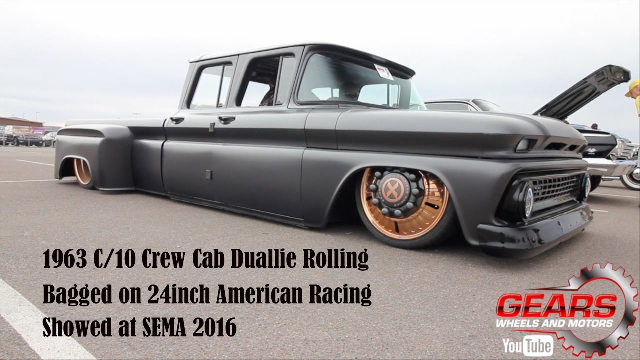 Bagged 1963 Crew Cab C10 /Gears Wheels and Motors - YouTube