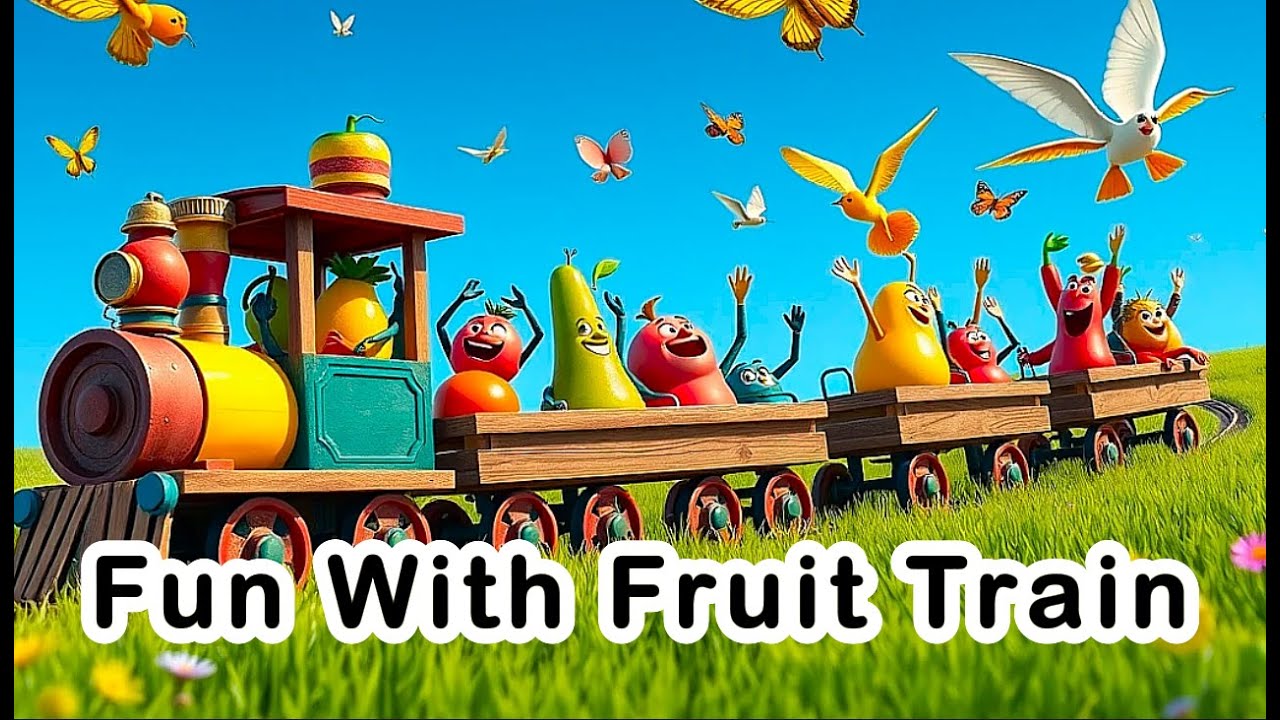 Fruit Train Party - Dancing Fruits on a Magical Ride - Kids Fun ...