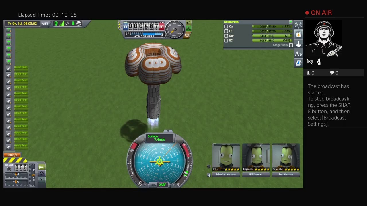 KSP kronicle alpha challenge landing SN3 from LKO - YouTube