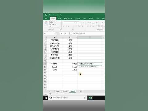 How to display All formulas in excel #shorts #excel - YouTube
