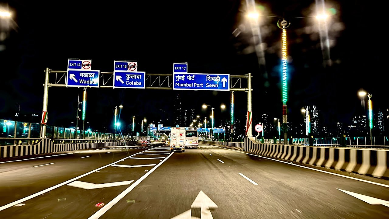 4K Atal Setu Bridge | TATA TIAGO| MTHL | India's longest sea bridge ...