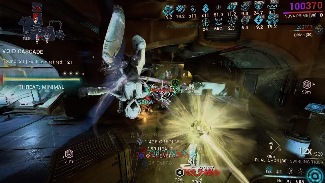 Void Cascade - Level Cap - Nova, Hema, Dual Ichor | Warframe | PS5 ...