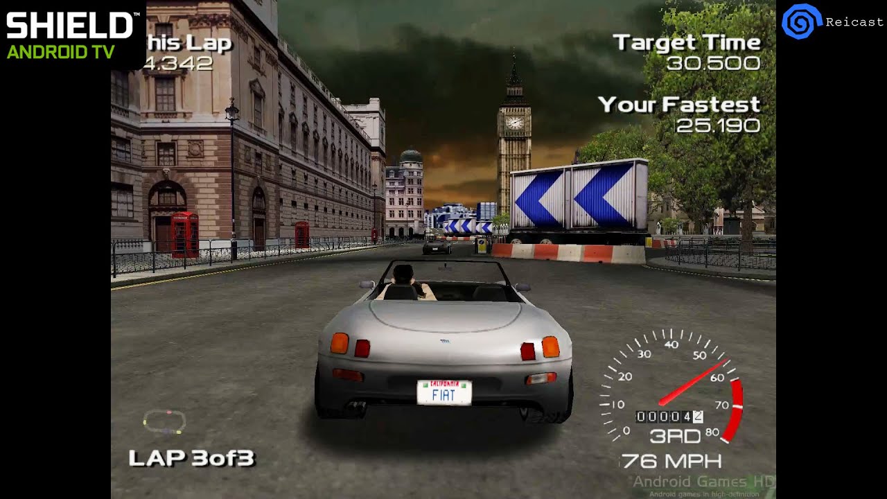Reicast Dreamcast Emulator for Android - Metropolis Street Racer ingame ...