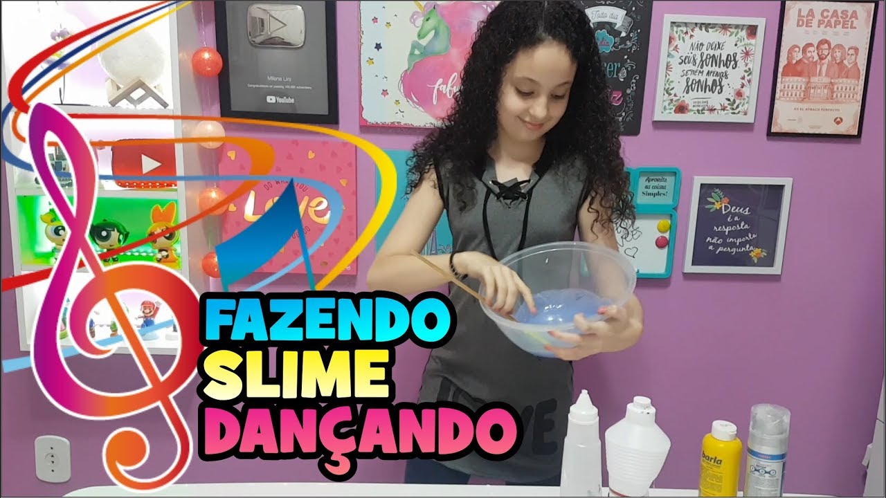 DESAFIO FAZENDO SLIME DANÇANDO SEM PARAR (SLIME DANCING CHALLENGE ...