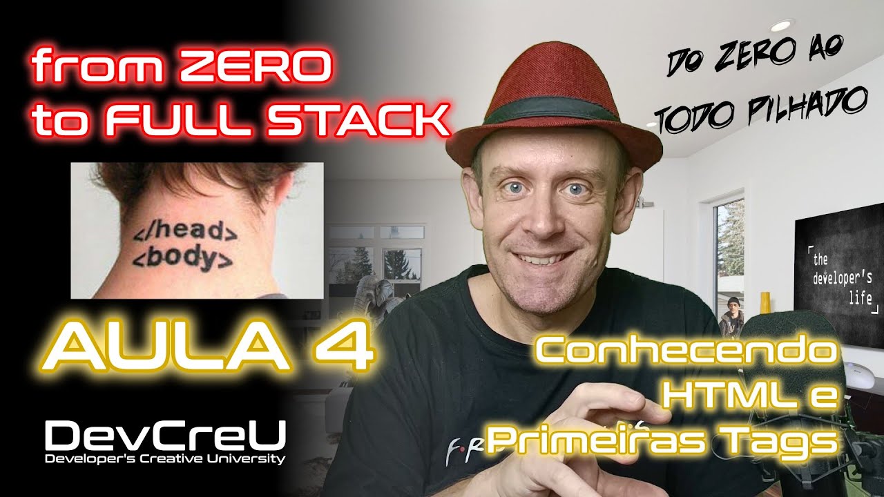 Do Zero ao Full Stack - Aula 04 - Conhecendo o HTML e primeiras tags - YouTube