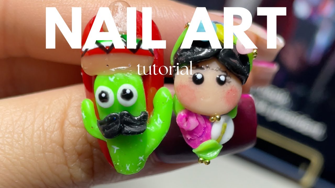 3D Nail Art Modeling Gel Tutorial - YouTube