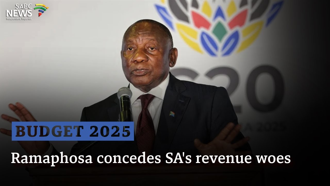 Budget 2025 | Ramaphosa concedes SA's revenue woes - YouTube