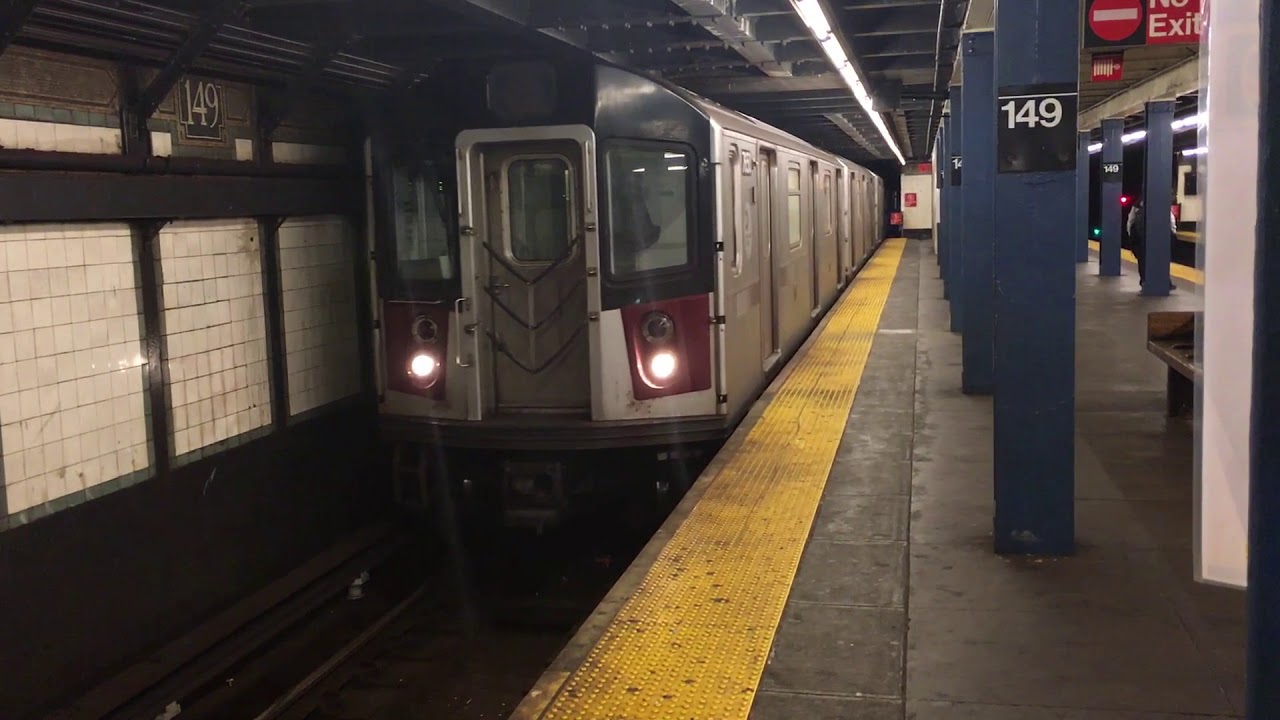 IRT Jerome Avenue Line: Not in Service R142A Train Crawls through 149th ...