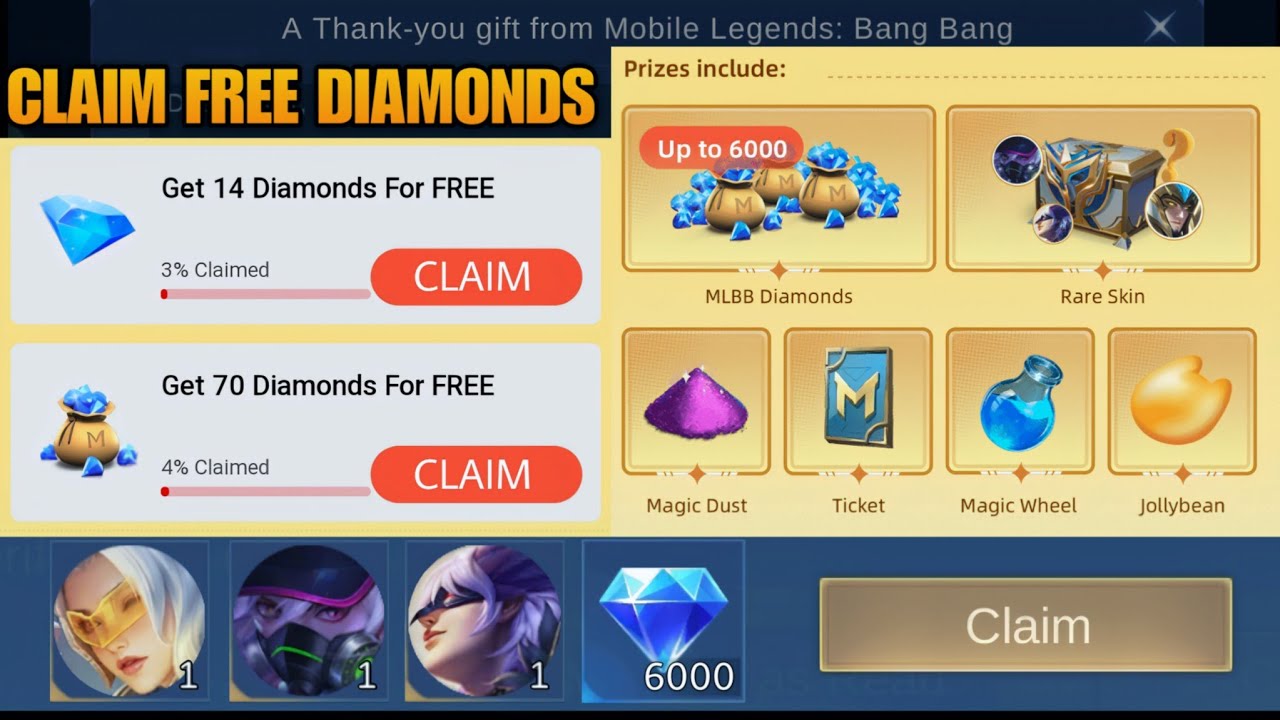 New Web Event Claim Up to 6,000 Free Diamonds and Get Limited-Time ...