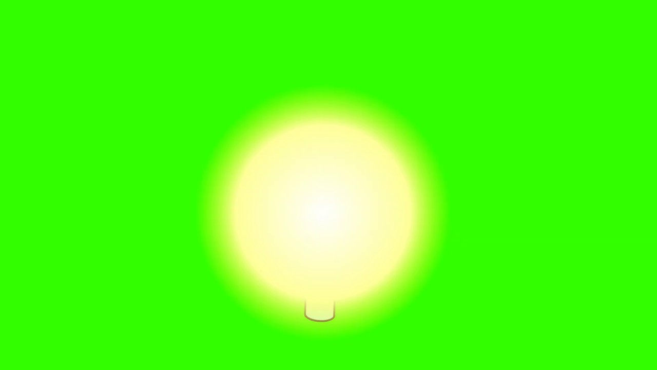 light bulb effect 1080 Full HD / 2D EFFECTS / Green Screen / 2D ...