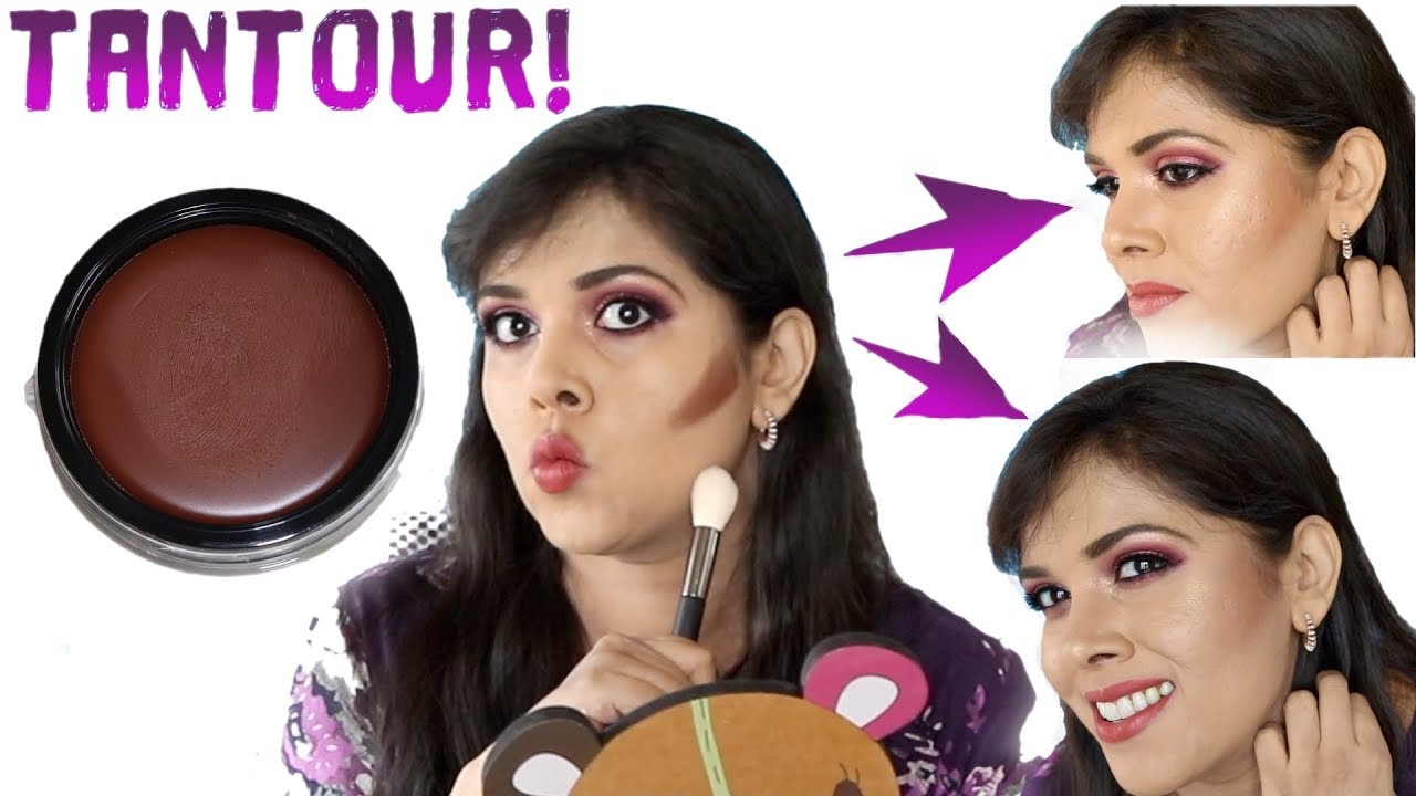 How To CONTOUR With Huda TANTOUR | On Medium-Tan Skin - YouTube