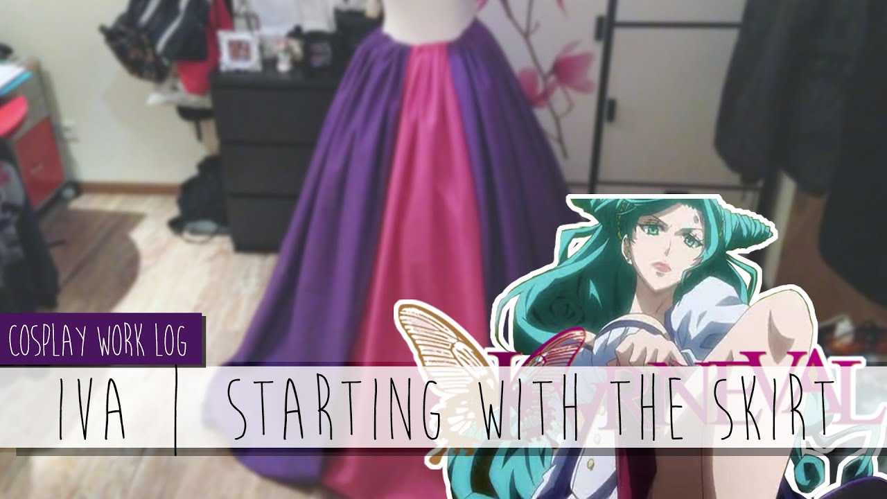 Cosplay Worklog || Iva - Starting the Costume | Skirt - YouTube