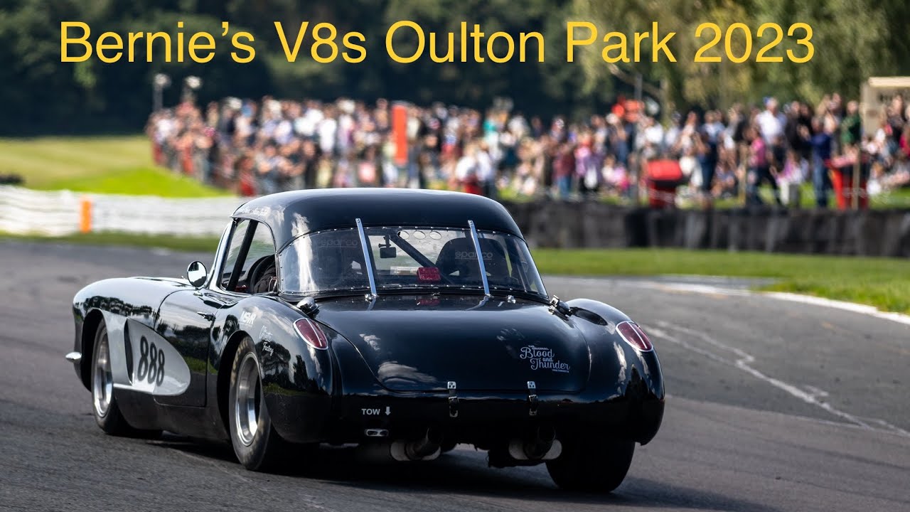 Bernie’s V8s @ Oulton Park US Autoshow 2023. Adam Chodosh pedalling ...