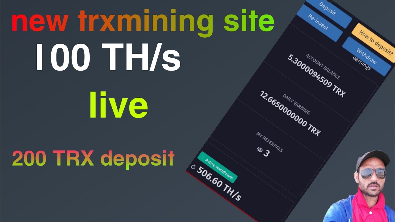 New 100 TH/s Tron mining site honest review | 0 running days @ live 200 ...