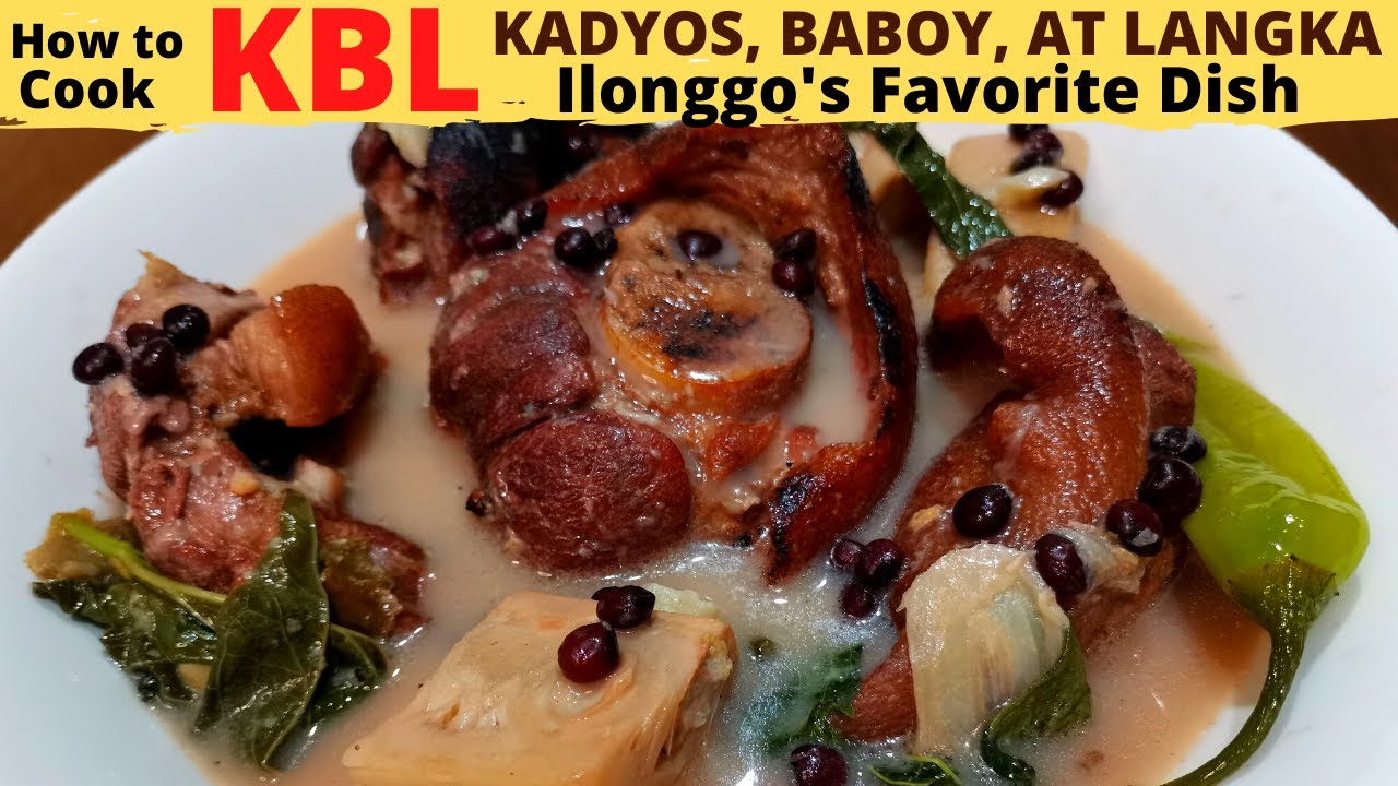 KBL (Kadyos, Baboy, at Langka) | GRILLED Pork Hocks with Batuan | KBL ...