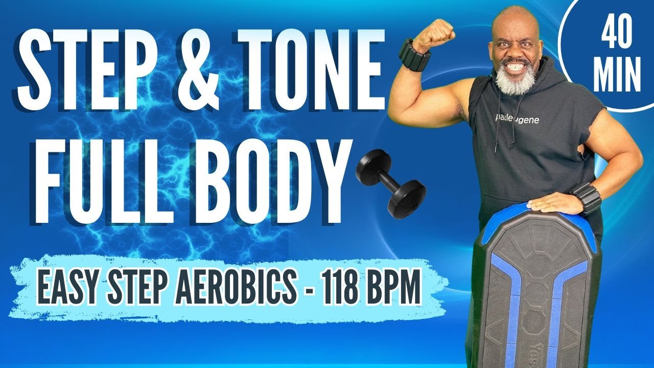 Basic Step Aerobics with Weights | Toning & Cardio Combo 💪 - YouTube