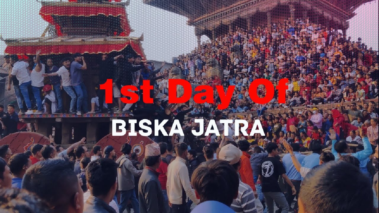 1st Day Of Biska Jatra Bhairab Chariot (Bhairab Rath) Festival - YouTube