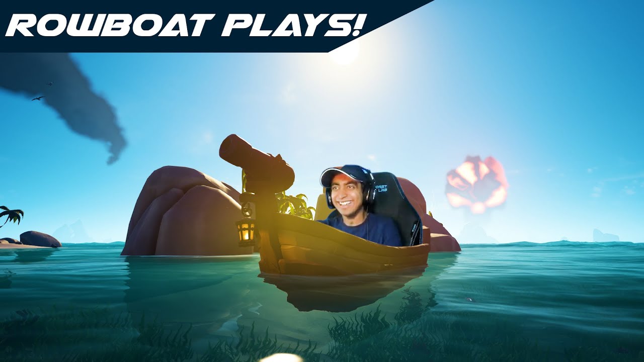 The Best Cannon Rowboat Moments in Sea of Thieves - YouTube