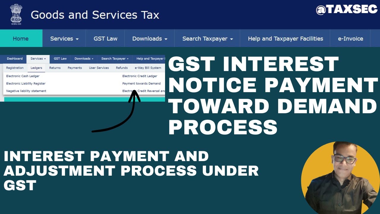GST Interest Notice Payment Online | GST Interest Notice Reply U/s 50 ...