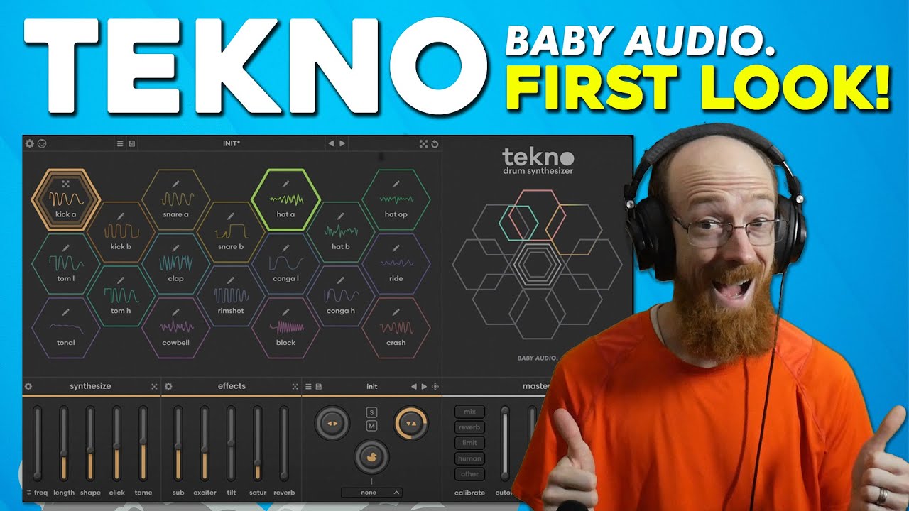 Tekno by Baby Audio - Drum Synthesizer - First Look - YouTube
