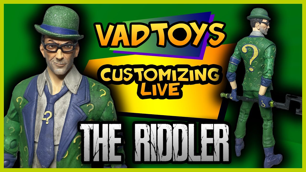 Customizing Live - Riddler Arkham City McFarlane & Comparison - YouTube