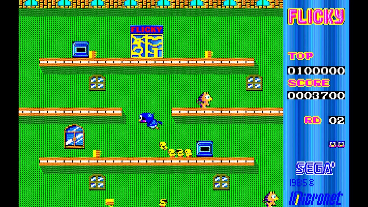 Sharp X1 Game: Flicky (1985) - YouTube