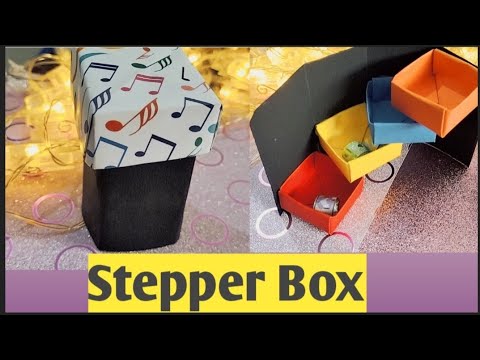DIY Secret Stepper Box 🎁. Paper Craft. #guggumamma - YouTube
