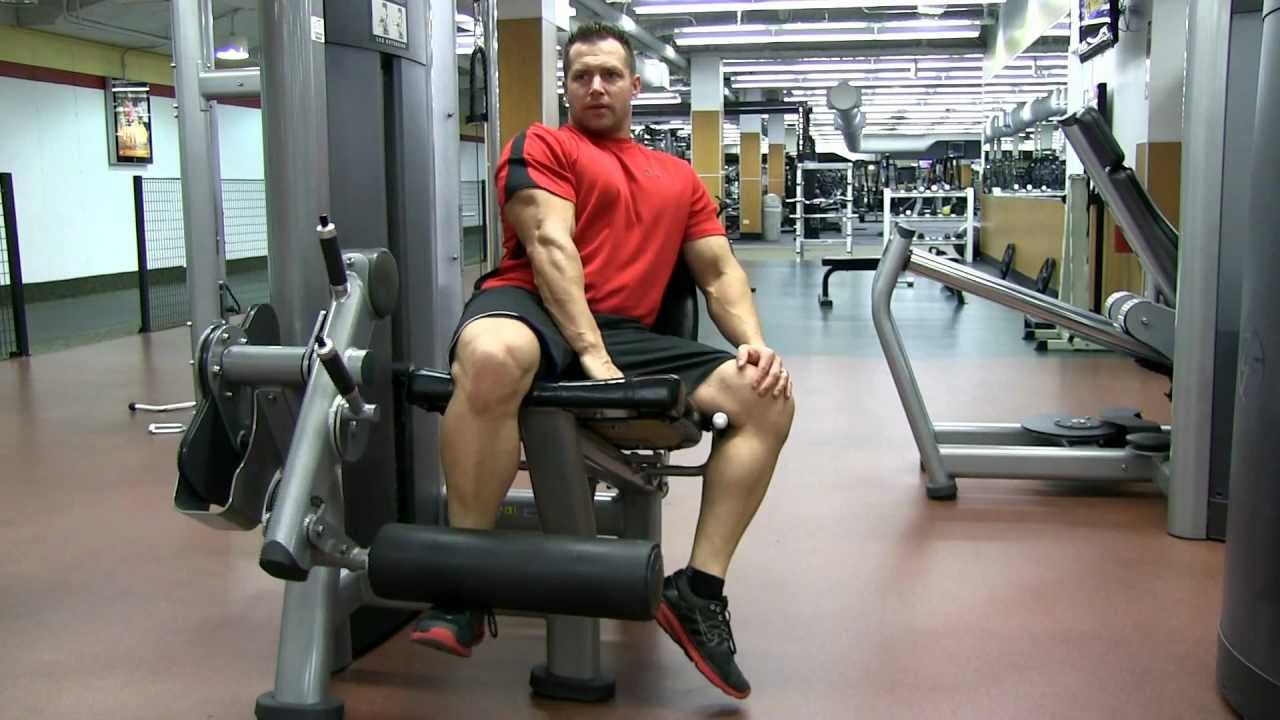 Single Leg Internal Rotation Machine Leg Extension - YouTube
