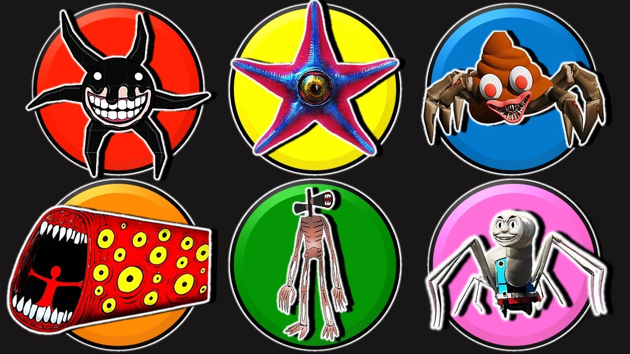 Spin Wheel Monster Screech Roblox, Starro, Poop Eater, Train Eater ...