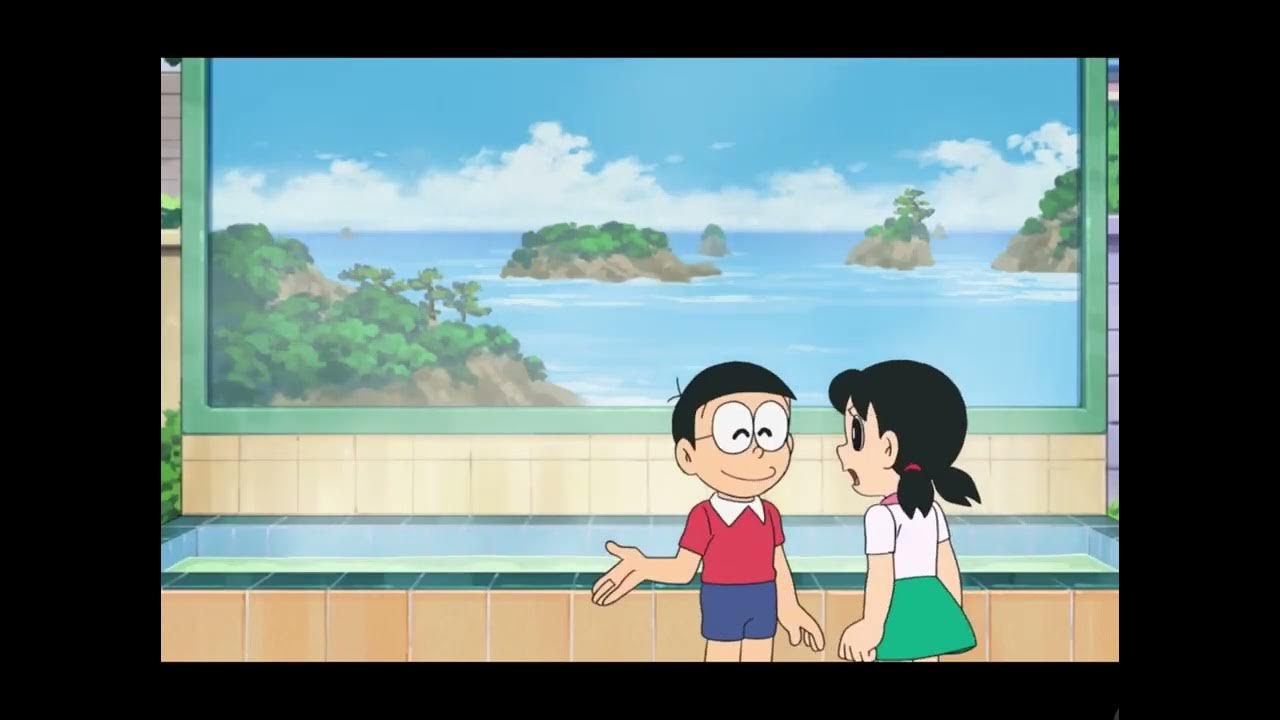 しずかちゃんに突き落とされるのび太 - YouTube