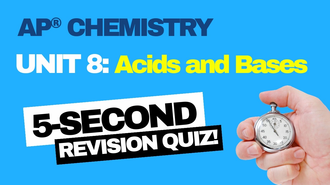 AP Chemistry Unit 8 Quiz | 15 Multiple Choice Questions (Acids & Bases ...
