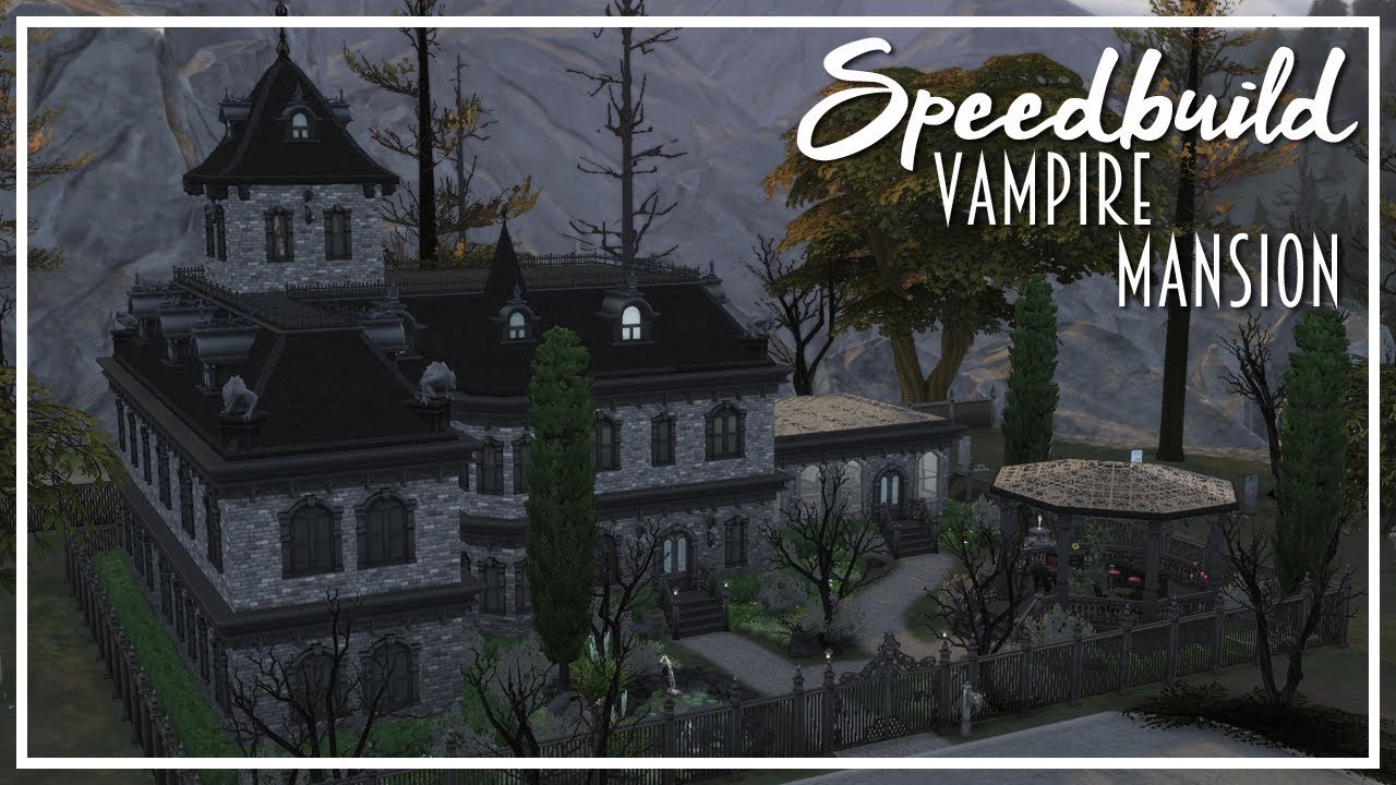 The sims 4 | Speedbuild - Vampire Mansion - YouTube