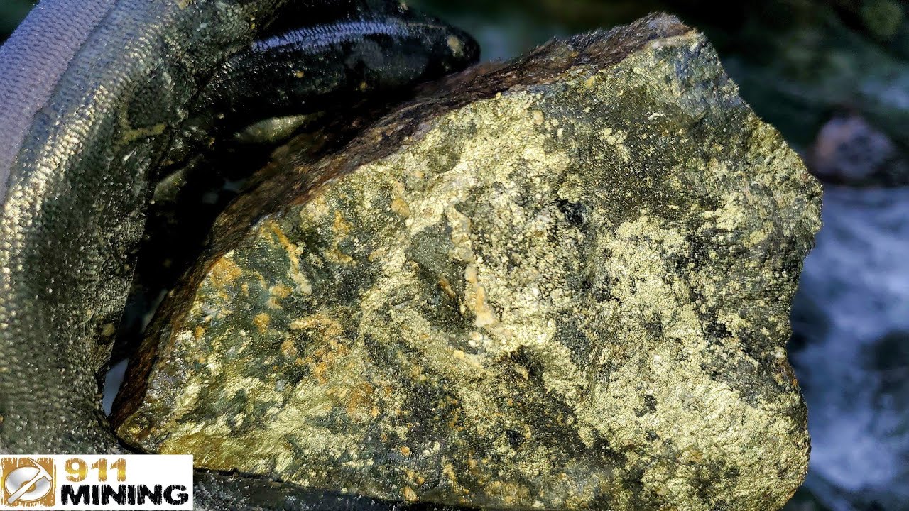 Rich Gold Bearing Chalcopyrite Zone In Volcanic Rock! - YouTube
