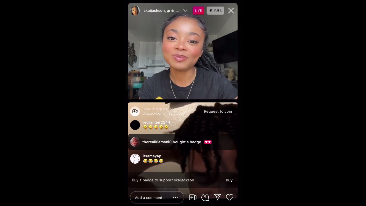 skai jackson instagram live with arrington allen - YouTube
