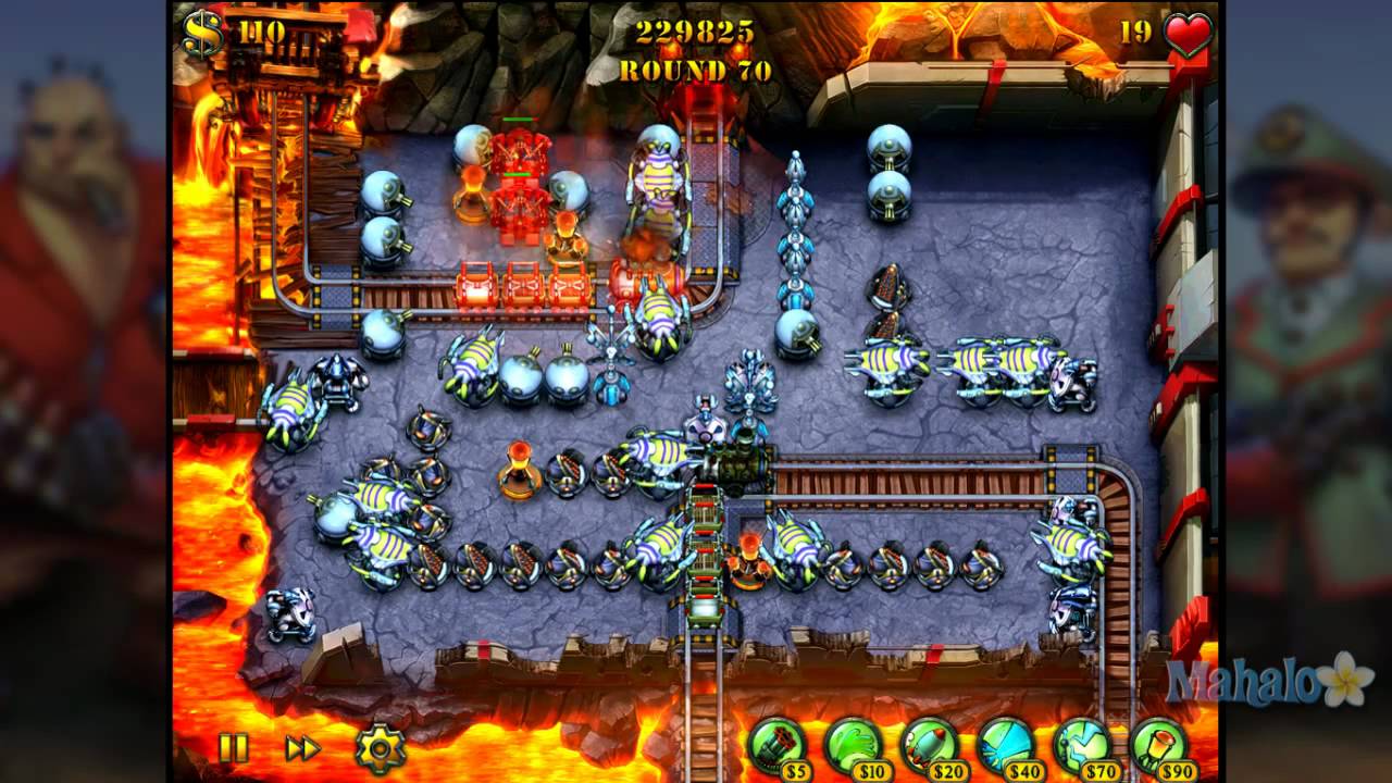 Fieldrunners: LavaFlow Extended Mode Walkthrough pt 4 - YouTube