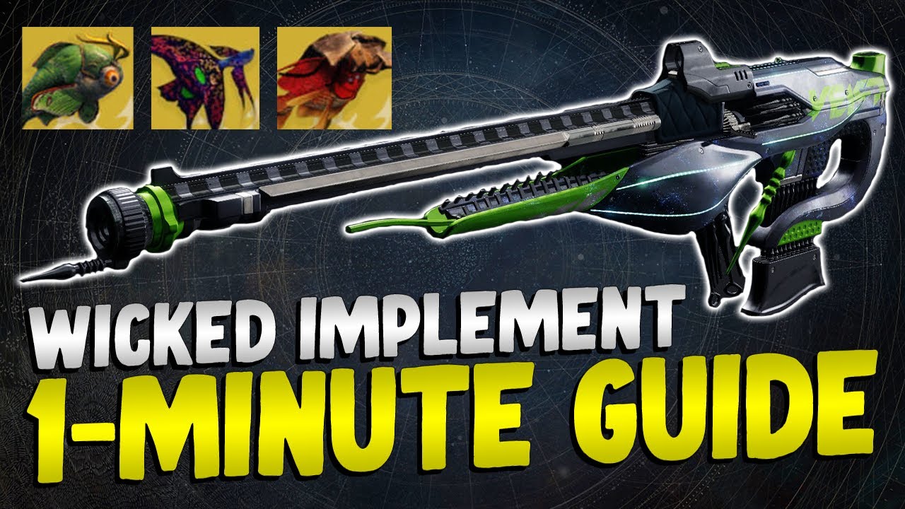 1-MINUTE GUIDE on How to Obtain the Wicked Implement Exotic Scout Rifle ...