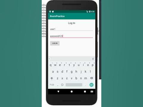 Login and Sign Up using Android Room Persistence Library - YouTube