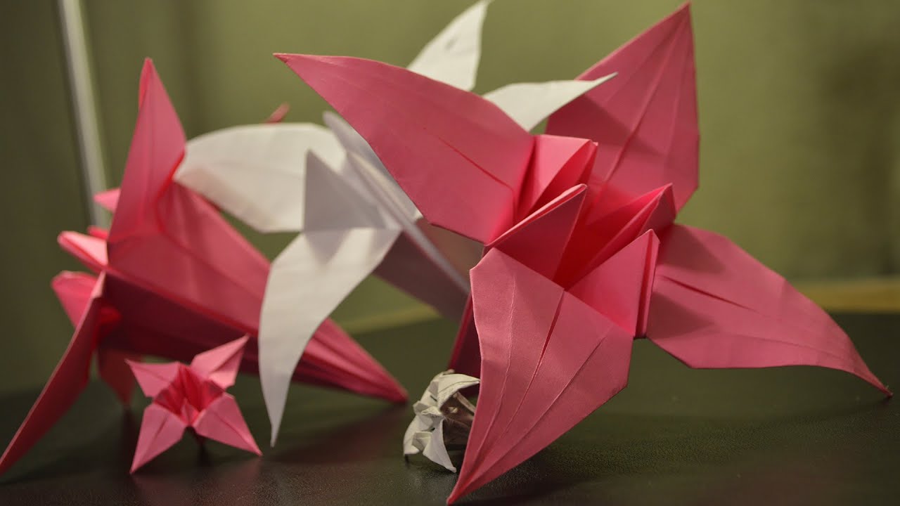 How to Make a Paper Lily - YouTube