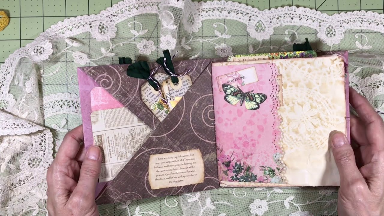 Super Easy Mini Journal from 12”x12” Scrapbook Paper! Tutorial! - YouTube